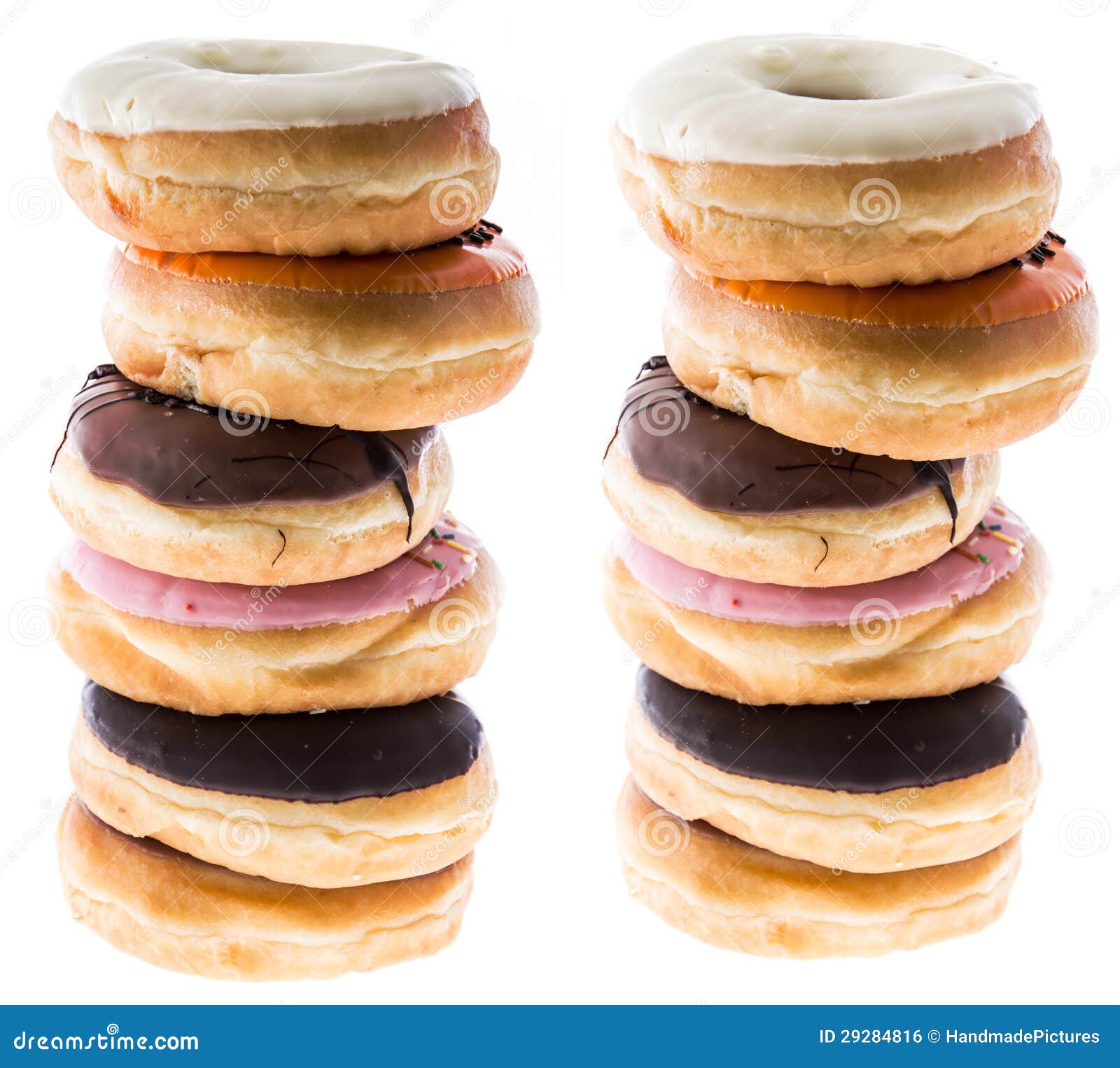 Stacked Donuts stock photo. Image of cookie, baked, fried - 29284816