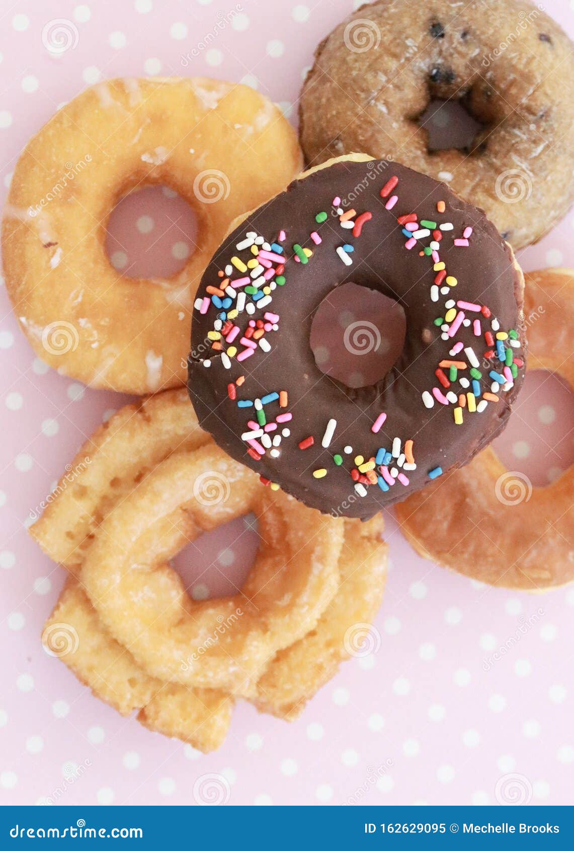 Bakery donuts stock image. Image of fried, sugar, round - 162629095