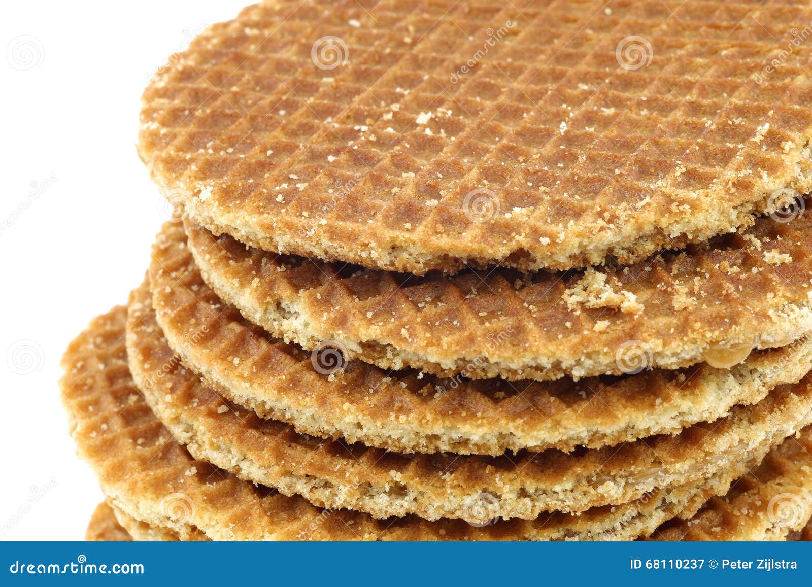 Stacked Dutch Waffles Called a Stroopwafel Stock Image - Image of ...
