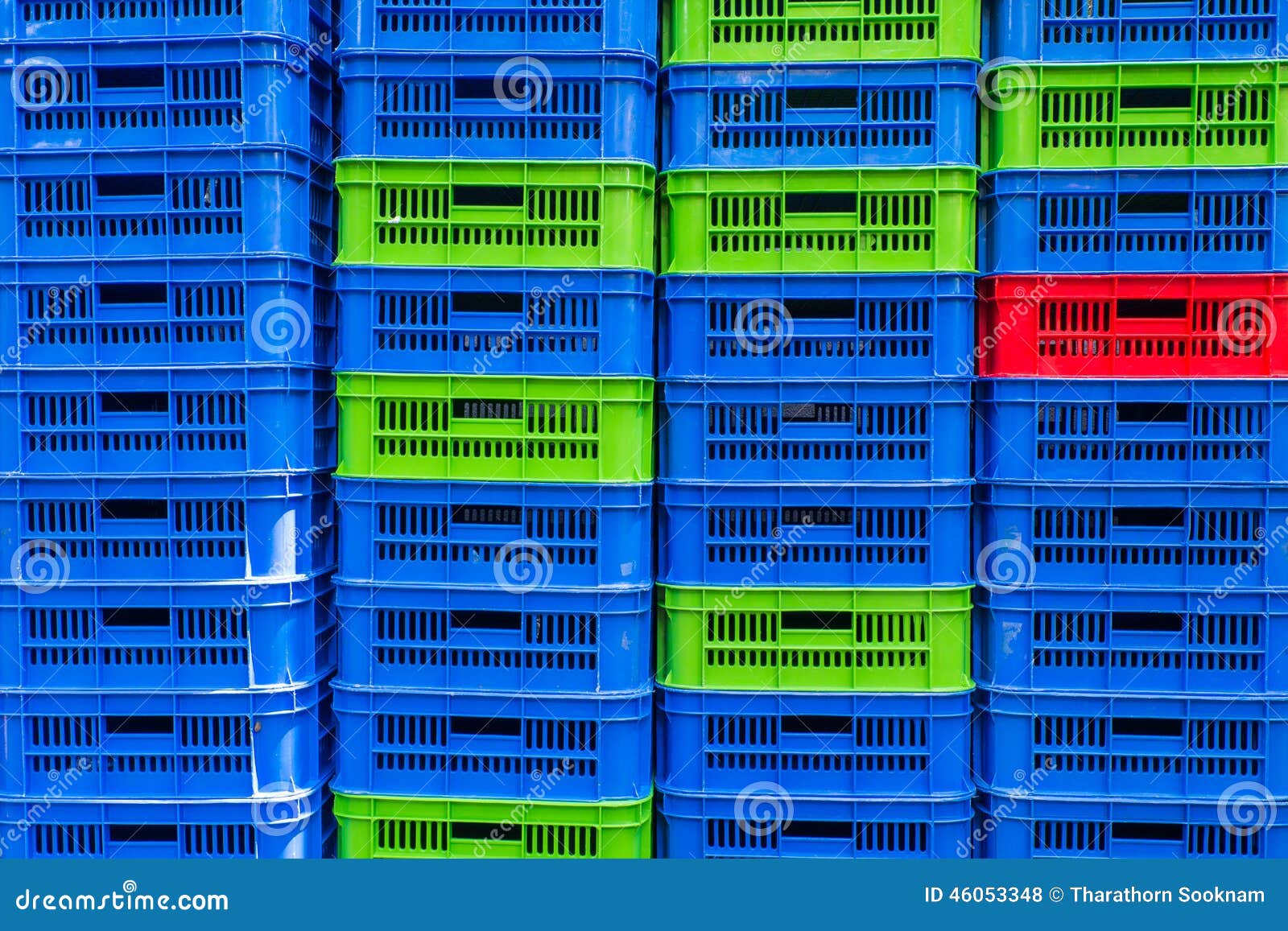 Stacked empty food crates stock photo. Image of fruits - 46053348