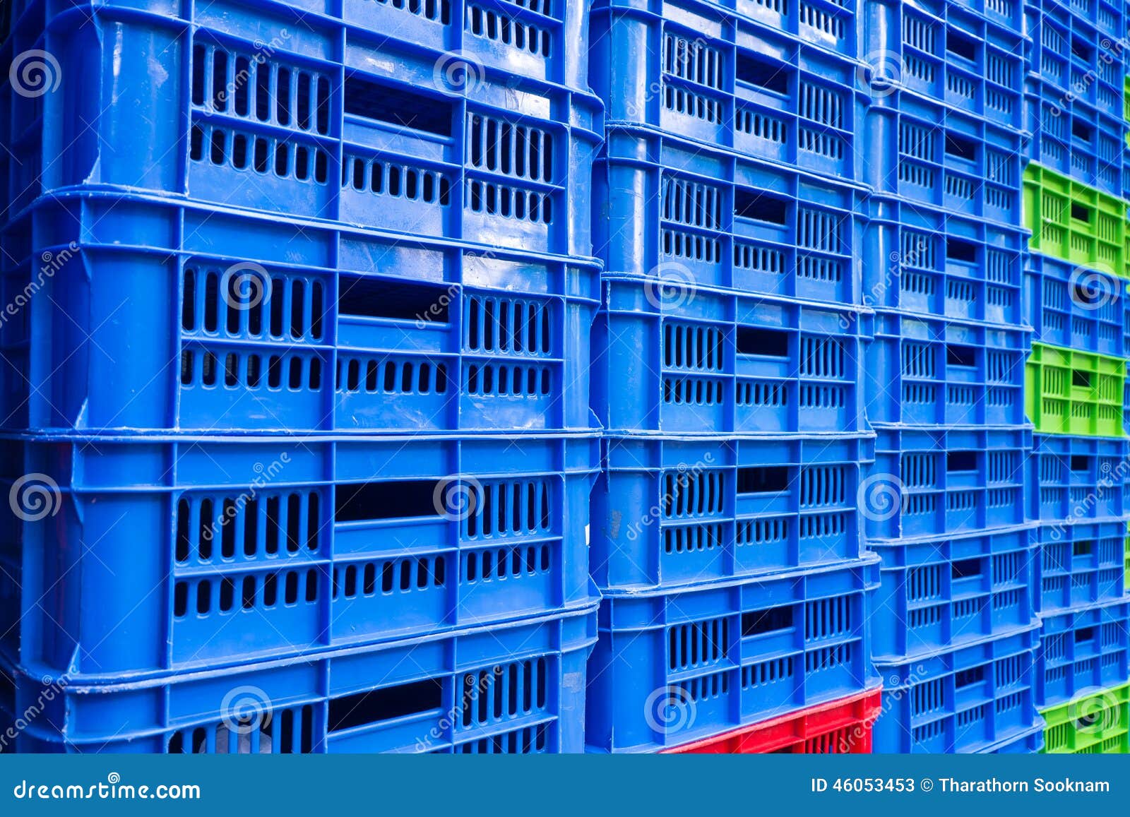 Stacked empty food crates stock image. Image of crate - 46053453
