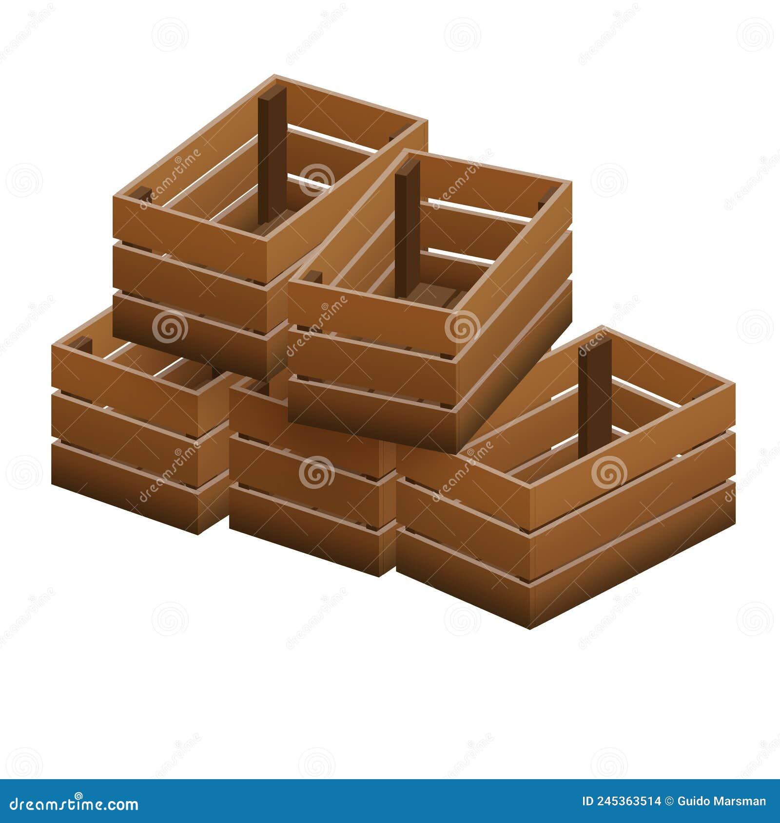 Stacked Empty Wooden Crates Ready for Transport and Delivery 3d ... Stacked Empty Wooden Crates Ready for Transport and Delivery 3d ...