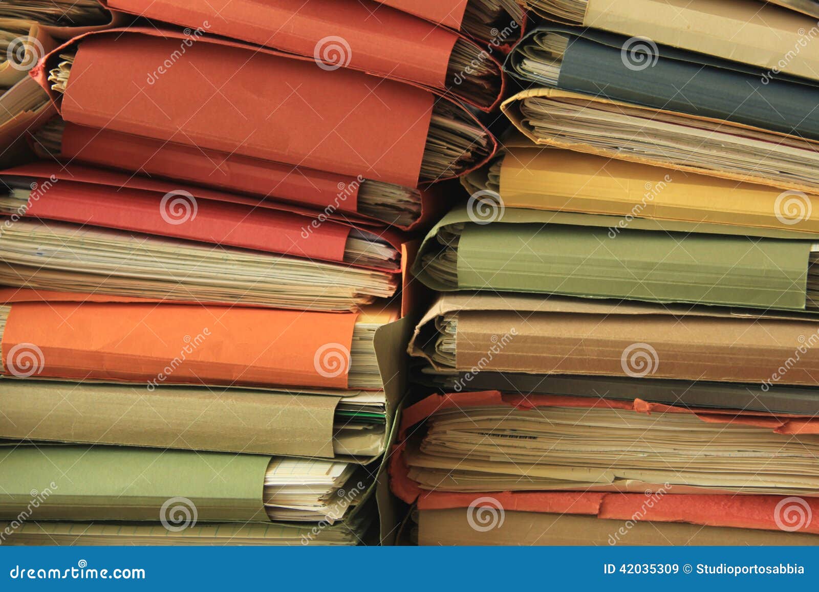 Stacked files stock image. Image of laywer, information - 42035309