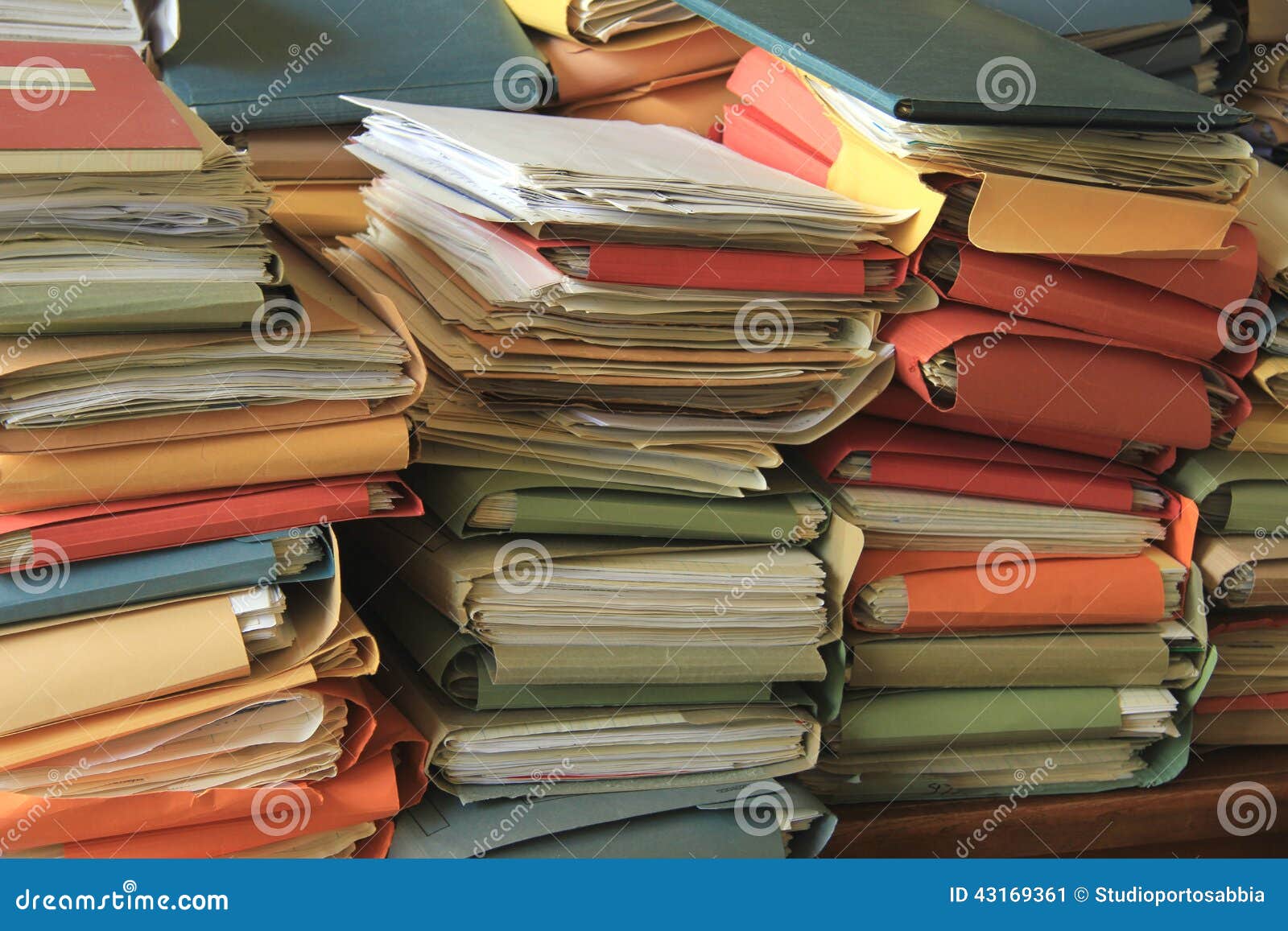 Stacked files stock image. Image of accountant, laywer - 43169361