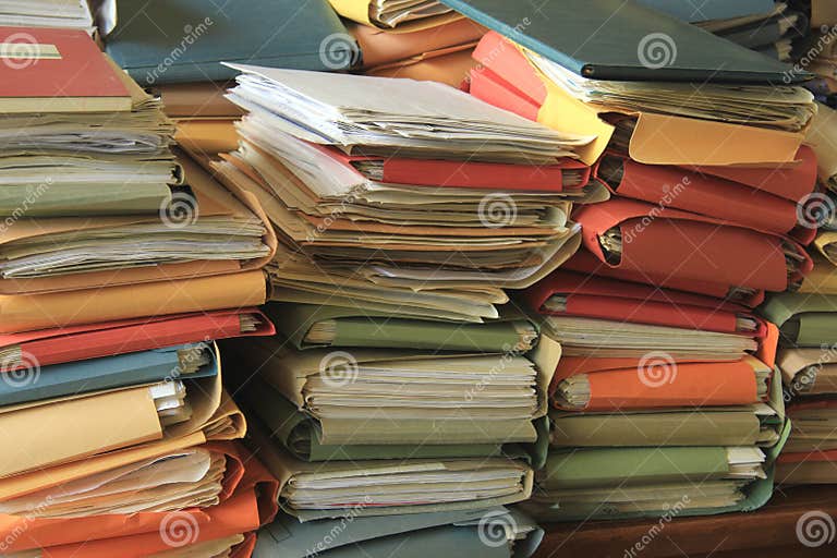 Stacked files stock image. Image of accountant, laywer - 43169361