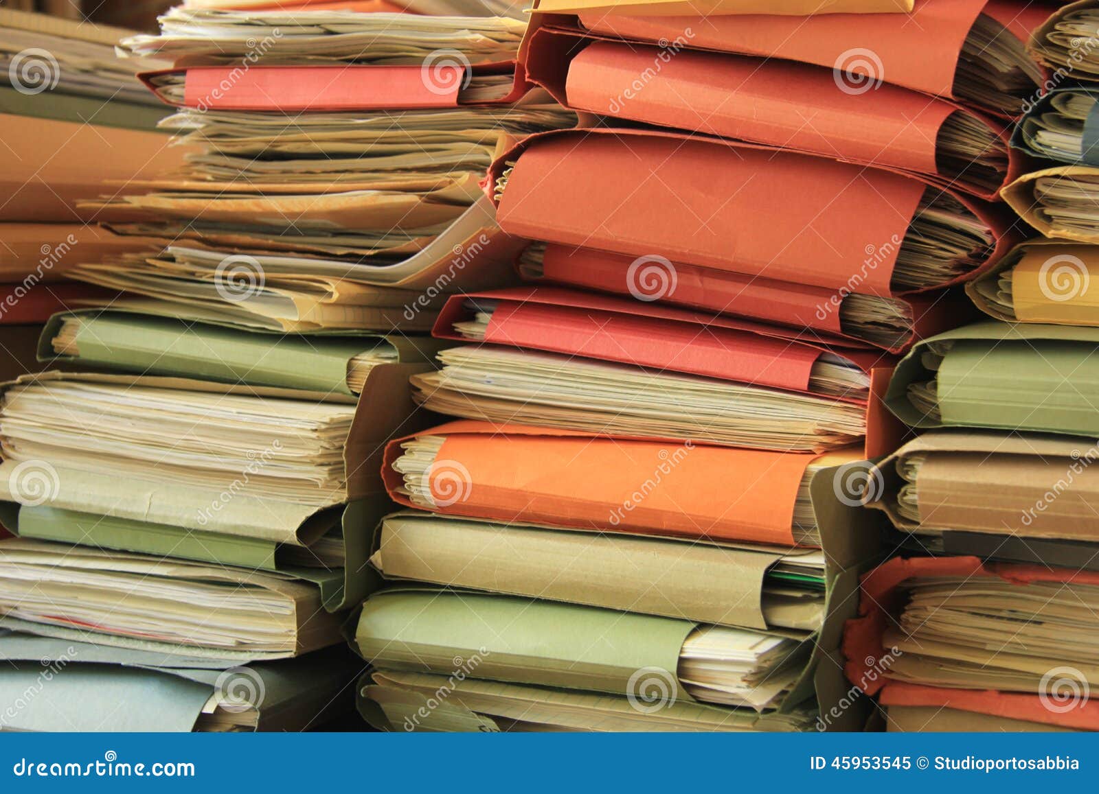 Stacked files stock image. Image of organise, stack, notary - 45953545