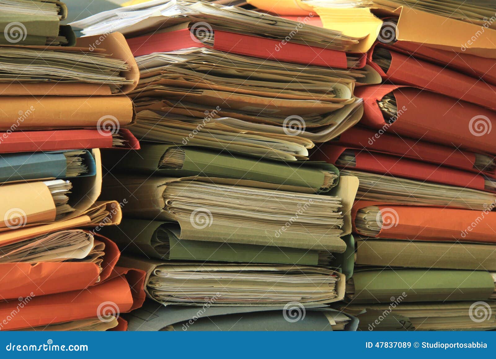 Stacked files stock image. Image of stack, private, accountant - 47837089