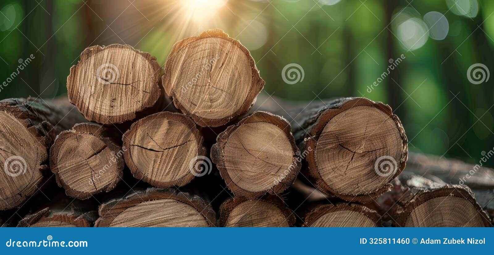Firewood Logs Stacked For Winter, Creating A Rustic, Cozy Background ...