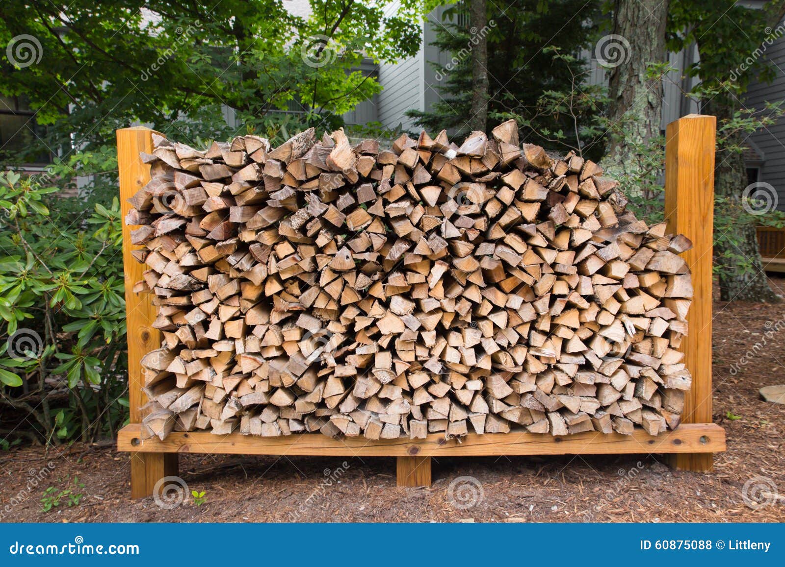 Stacked Firewood stock photo. Image of pile, energy, heap - 60875088