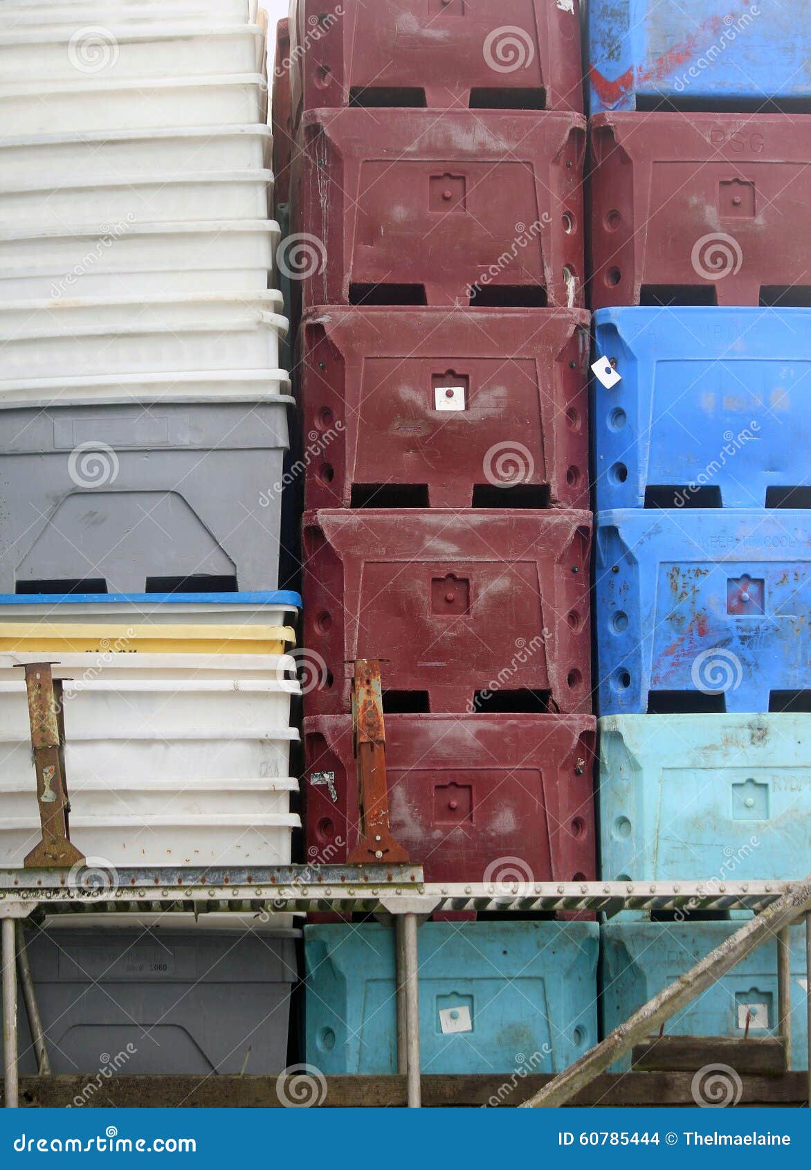 Stacked Fish Packing Crates Dock Photos - Free & Royalty-Free Stock ...