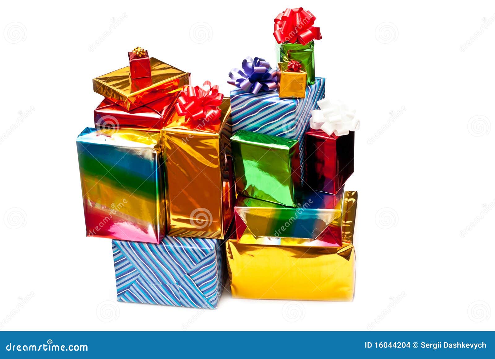 Stacked gift boxes stock photo. Image of green, large - 16044204