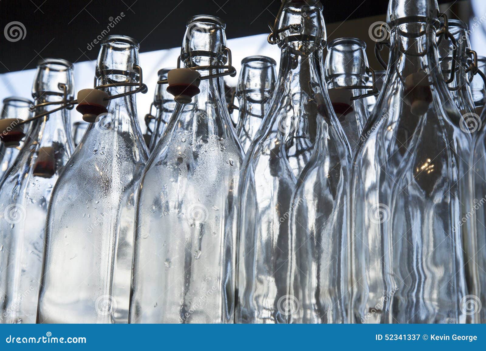 Stacked Glass Bottles stock image. Image of drinkware - 52341337