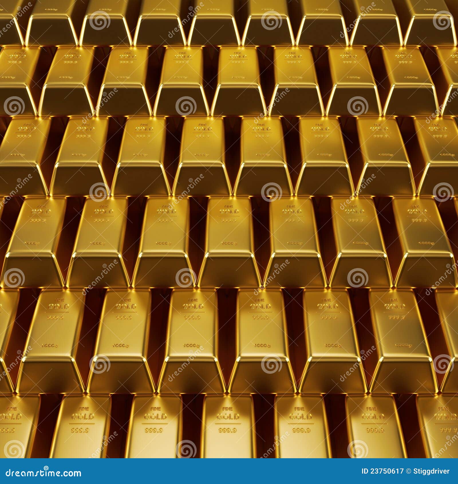 Stacked gold bars stock image. Image of metal, golden - 23750617