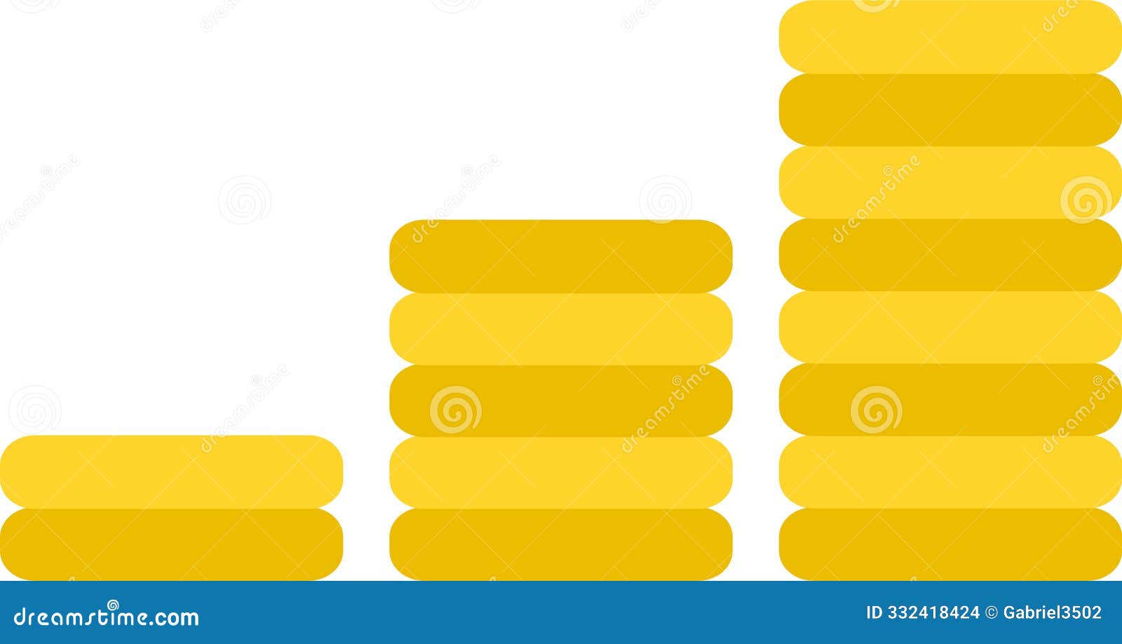 Stacked Gold Coins. Gold Coins Stack. Pile of Gold Coins. Gold Coins in ...