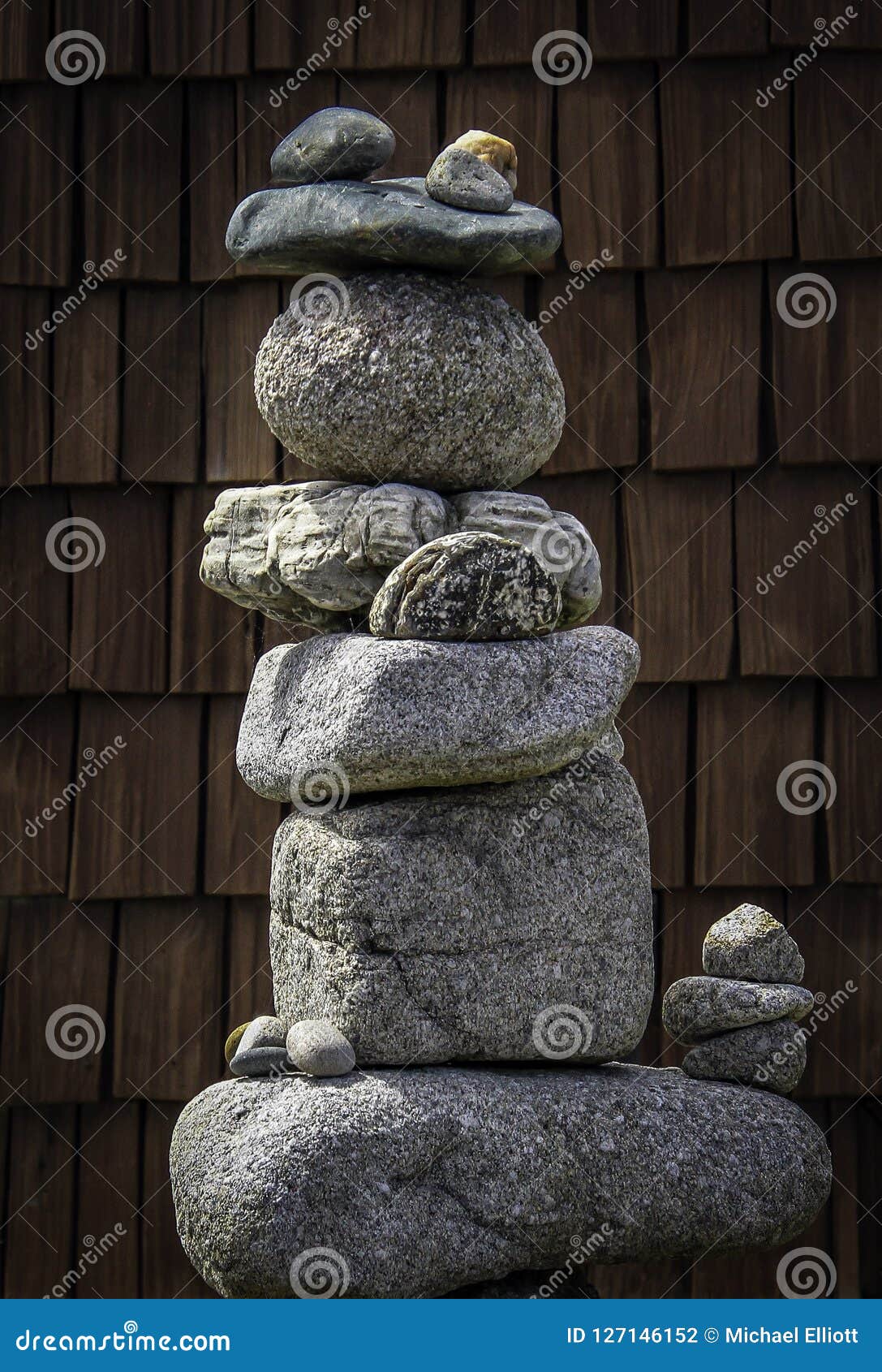 Stacked Granite Rocks stock photo. Image of balanced - 127146152
