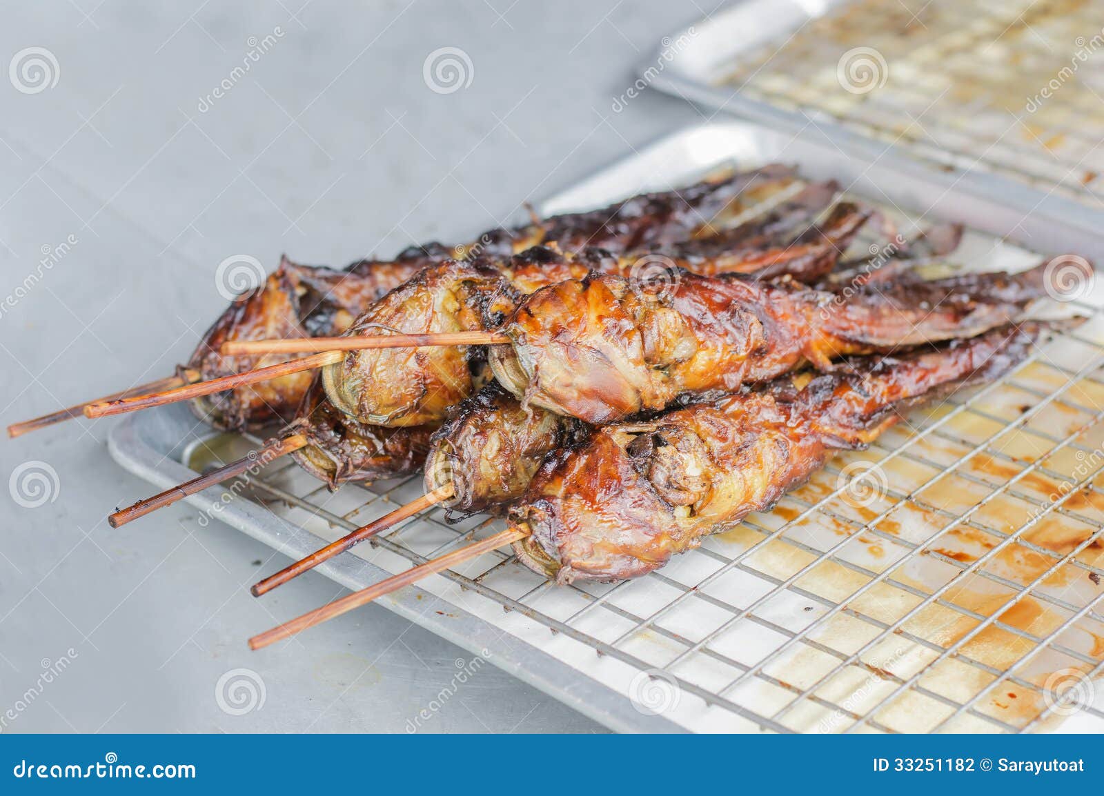 Stacked grilled catfish. stock photo. Image of head, catch - 33251182