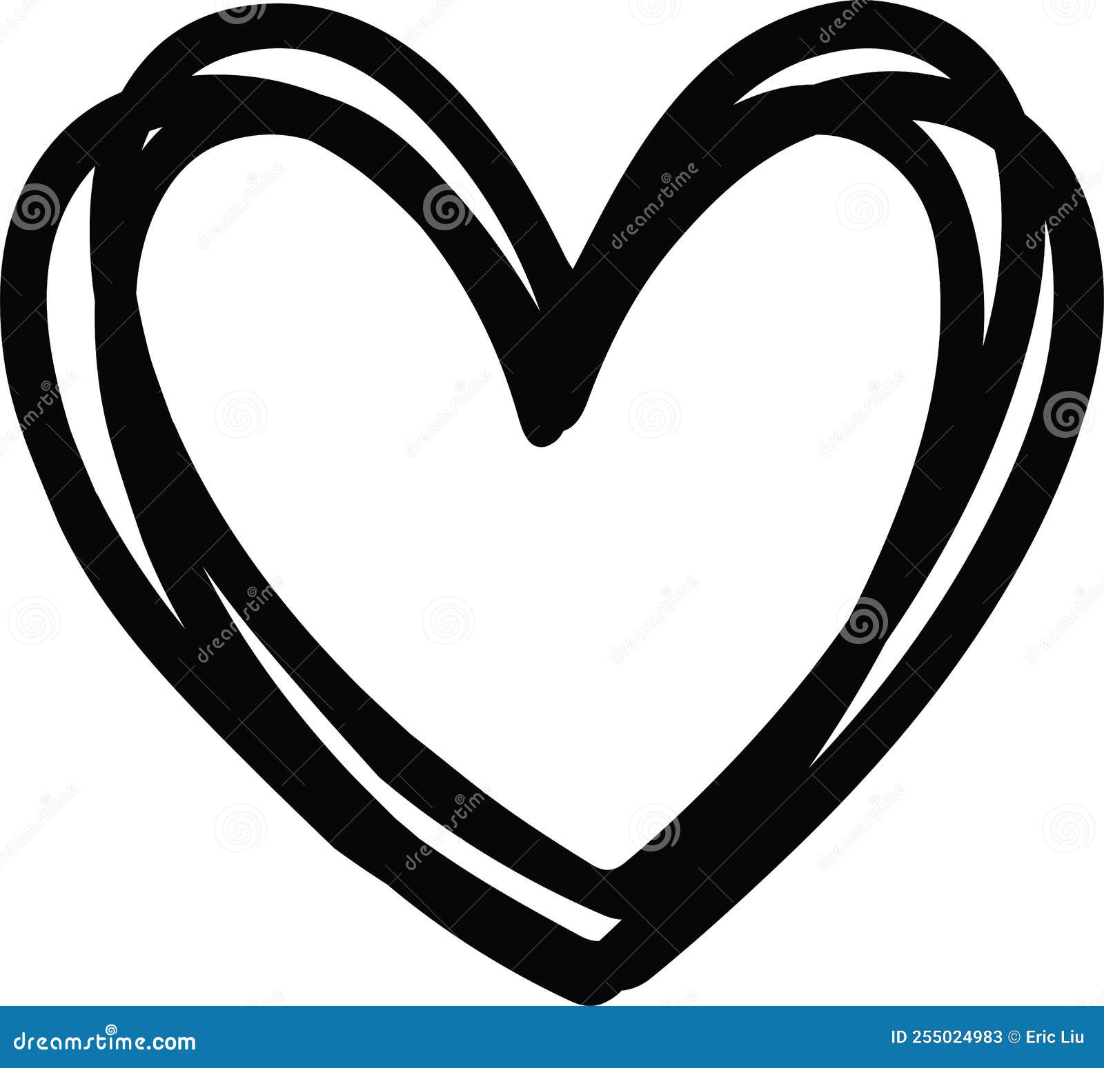 Stacked Heart Monogram Design Graphic Clipart Vector Stock Vector ...