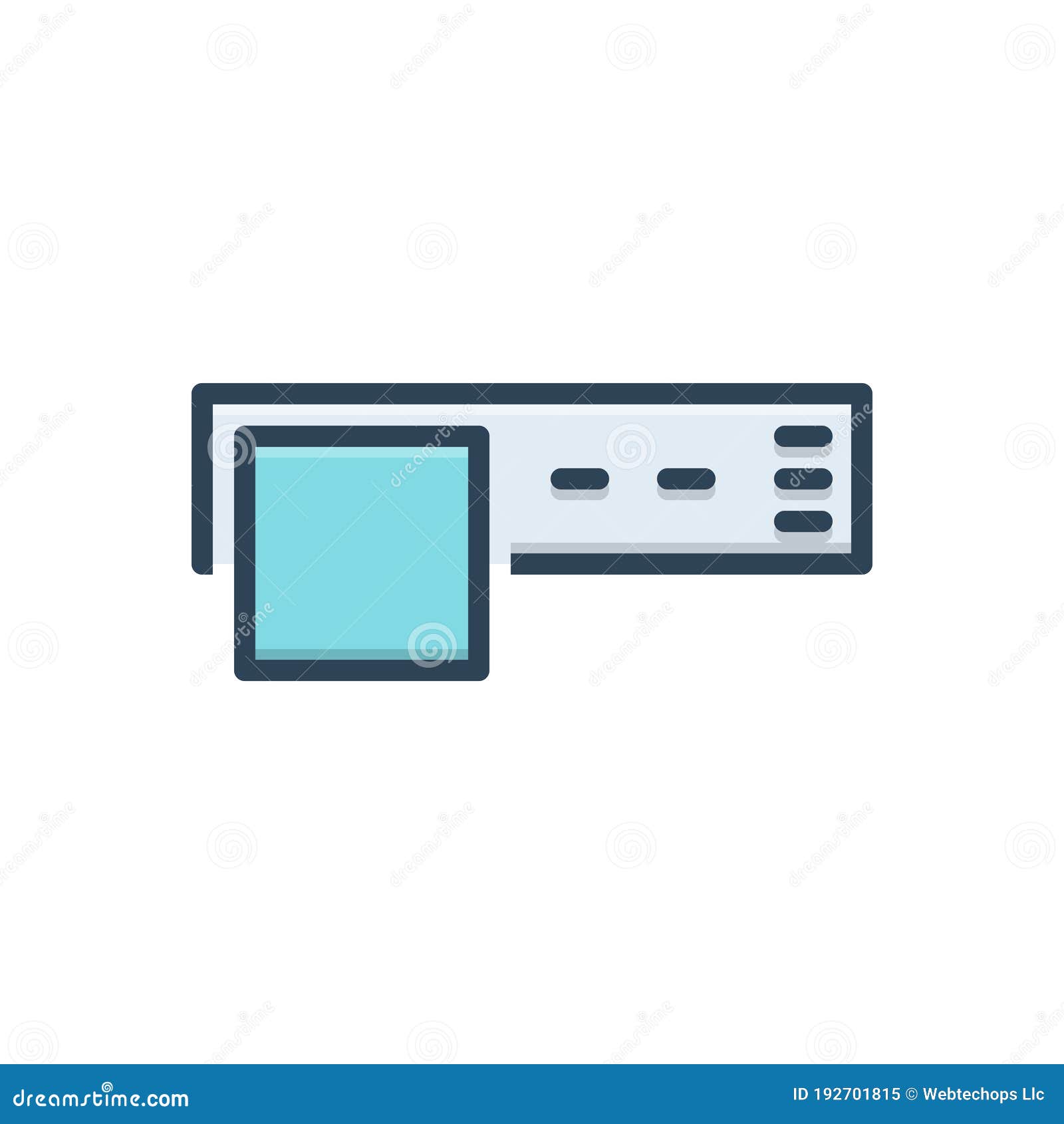 Color Illustration Icon for Stacked, Headers and User Stock ...