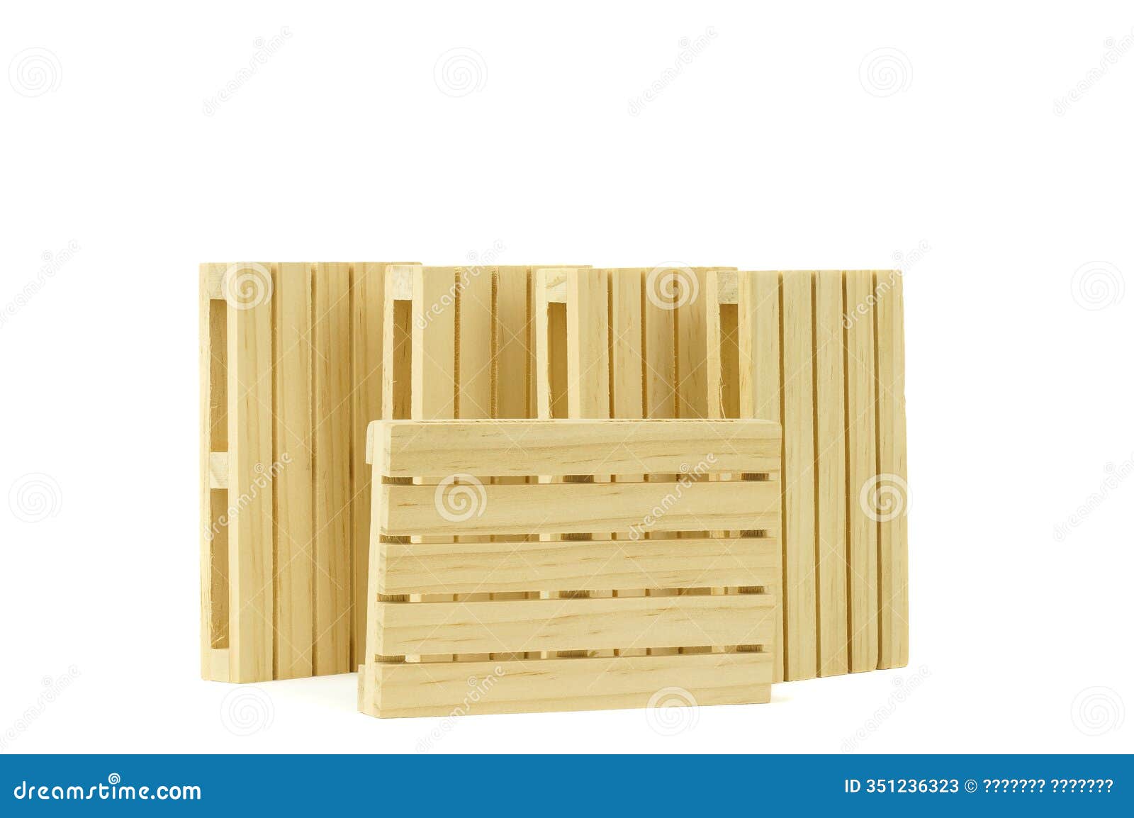 Empty Wooden Pallet Isolated on Background Stock Image - Image of ...