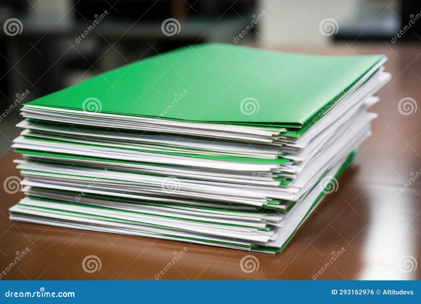 Stacked Insurance Papers with a Green Tick Mark for the Chosen Bundle ...