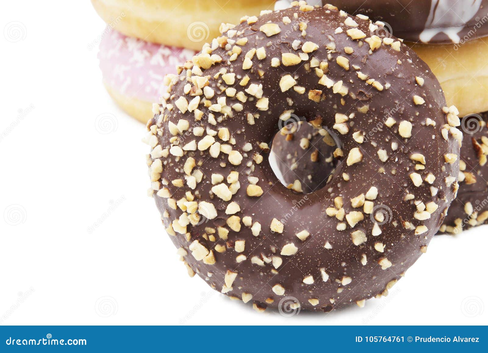Stacked isolated donuts stock image. Image of isolated - 105764761