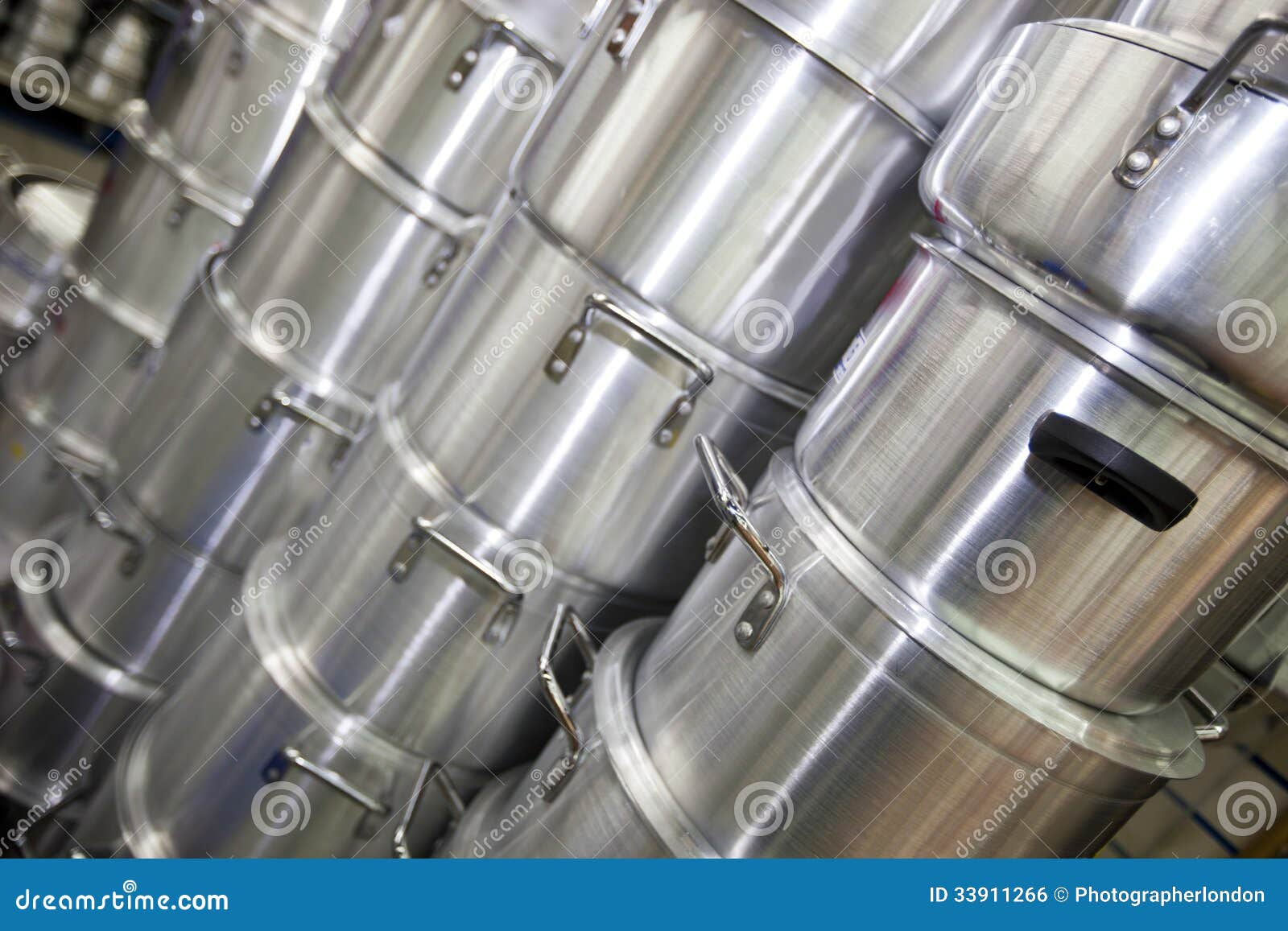Stacked Kitchen Utensils in Supermarket Stock Photo - Image of london ...