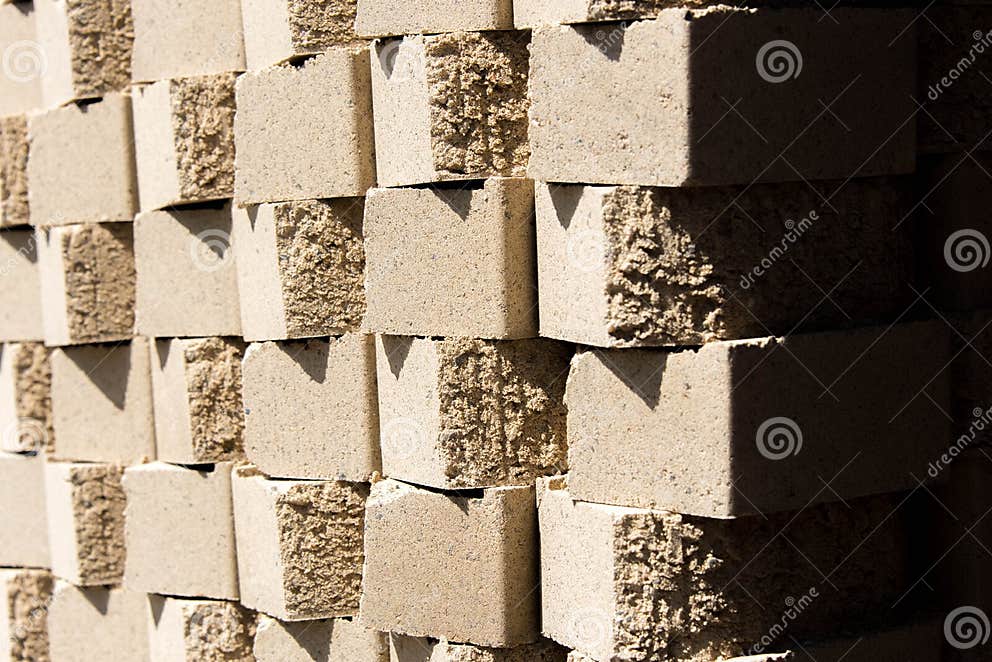 Stacked Landscaping and Garden Pavers Stock Image - Image of yard ...