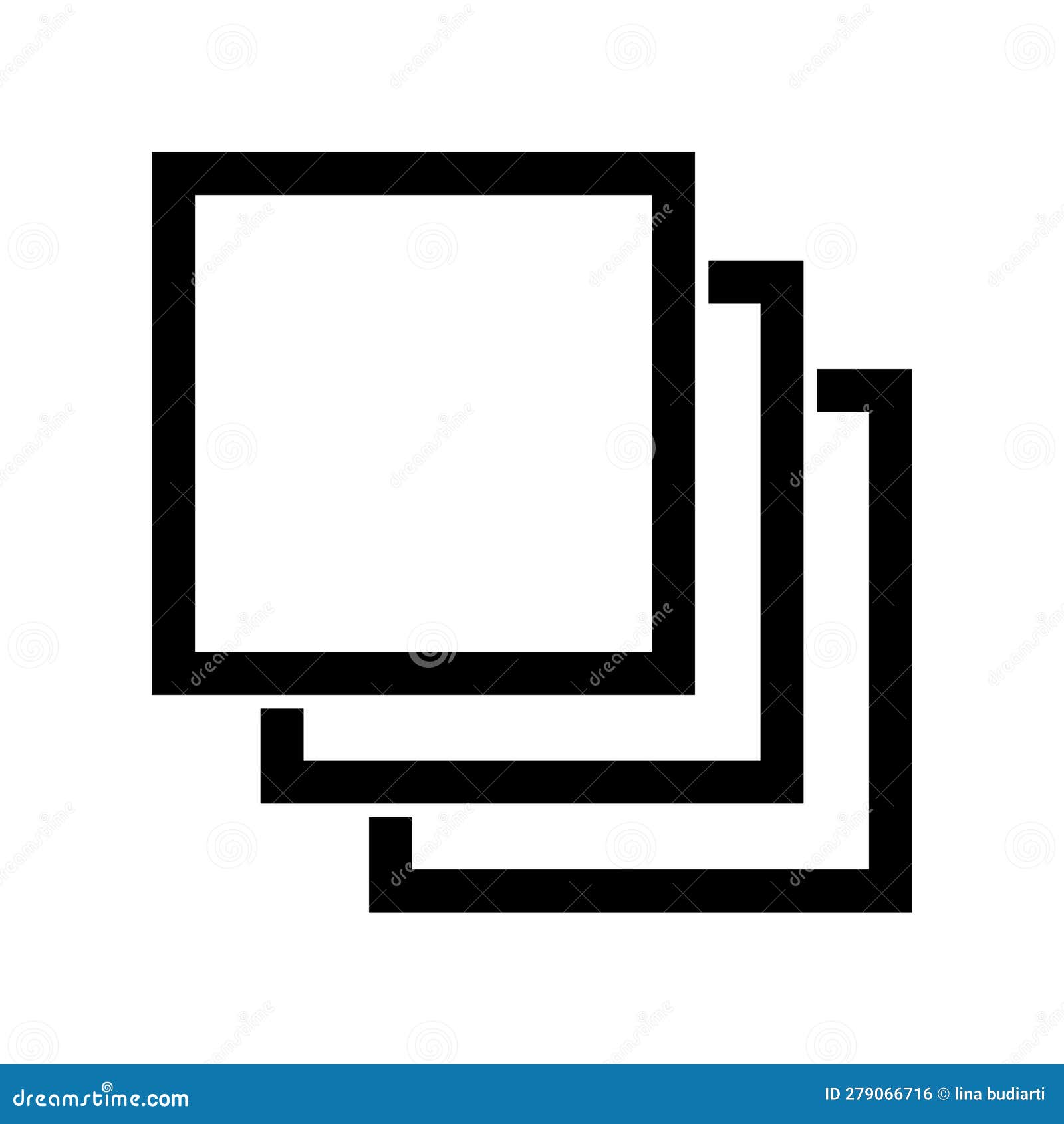Stacked layers icon stock vector. Illustration of screen - 279066716