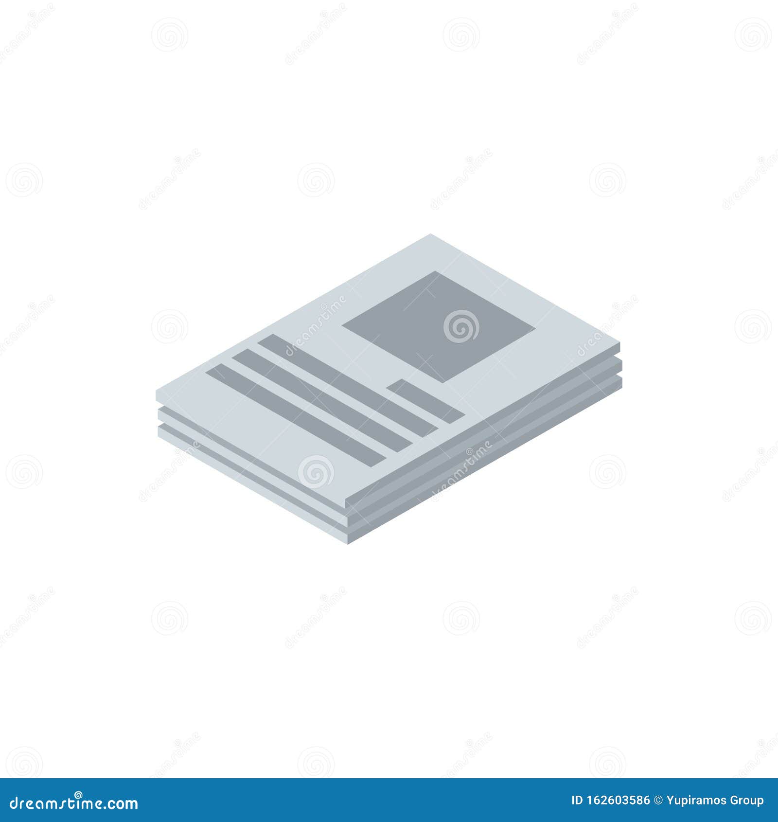 Stacked Letter Paper Correspondence Postal Mail Isometric Stock Vector ...