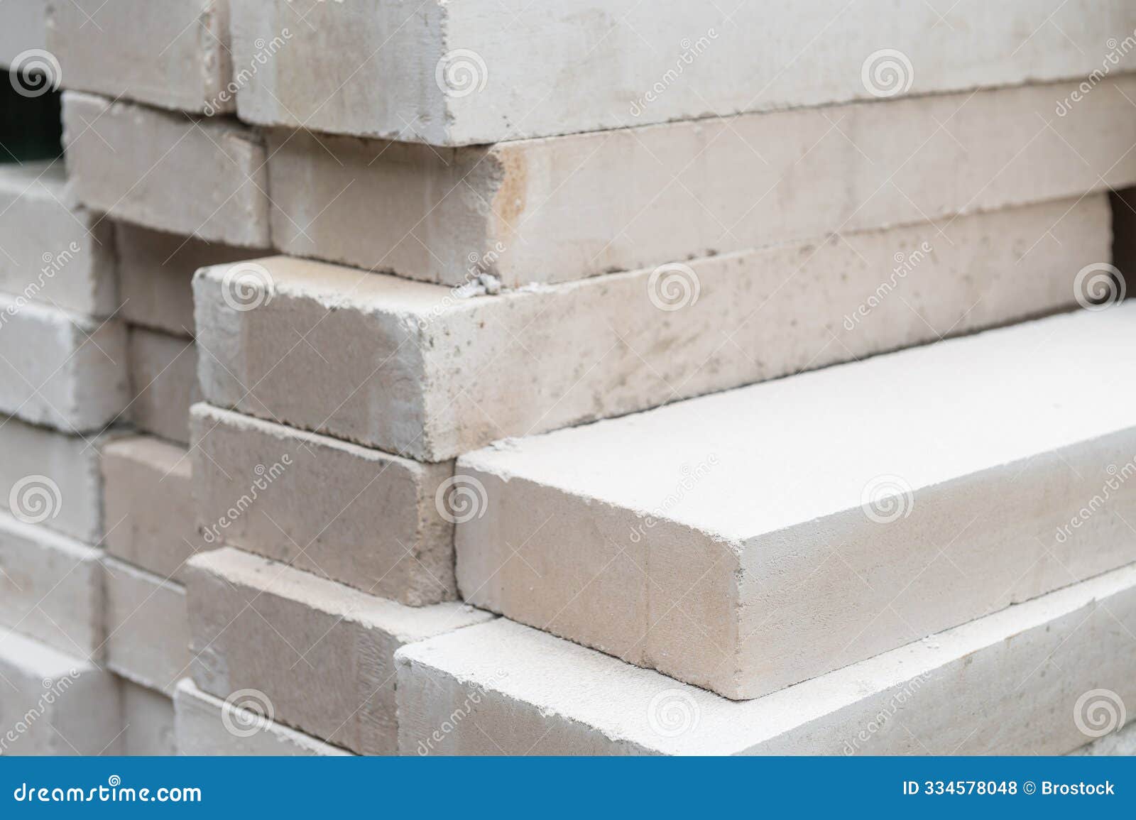 Lightweight Construction Brick Isolated On White. Lightweight Foamed ...