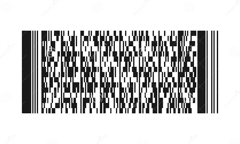 Stacked Linear Barcode. Code Pattern, Sample. Stock Vector ...