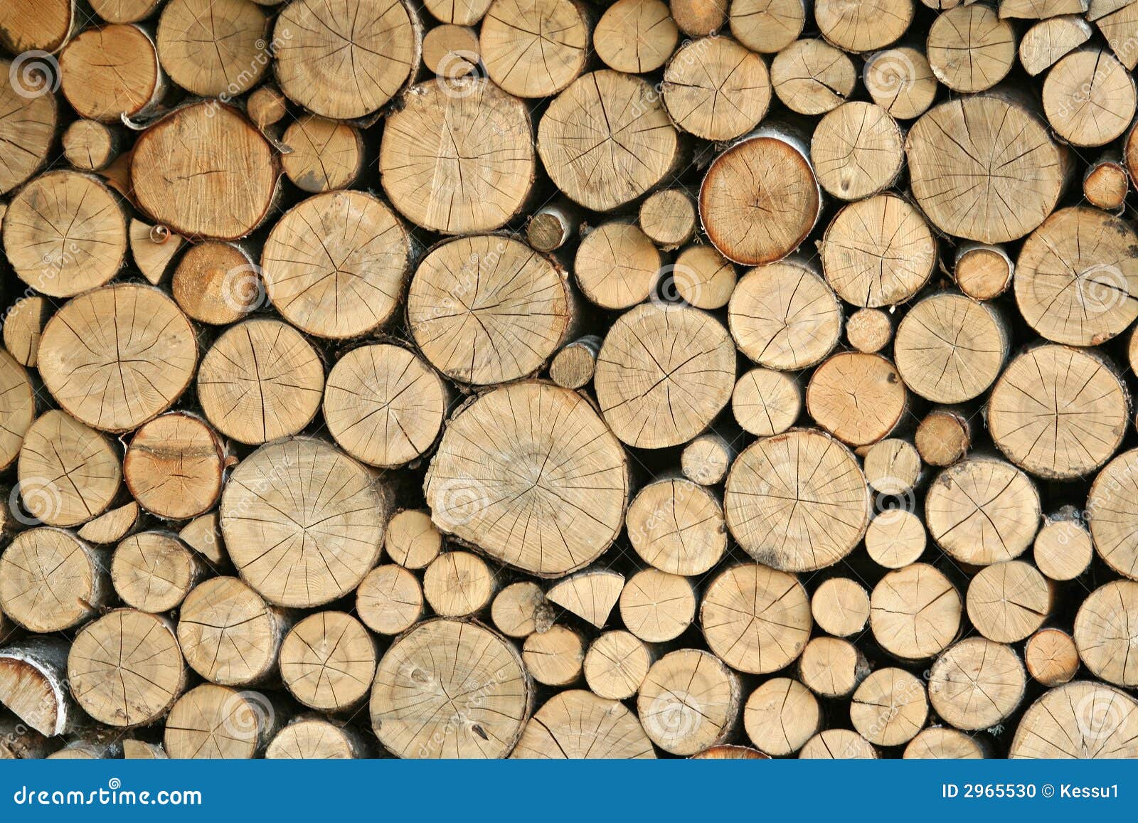 Stacked Logs Stock Photo - Image: 2965530