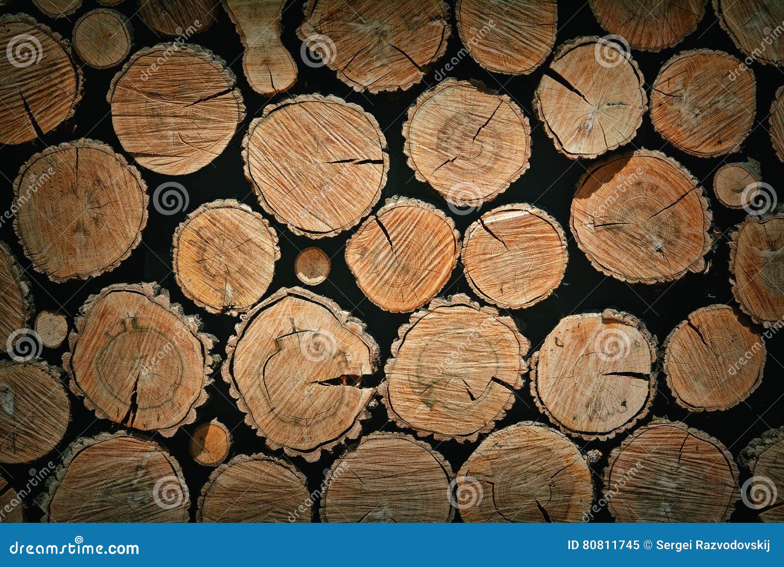 Stacked Logs Background stock image. Image of pile, background - 80811745