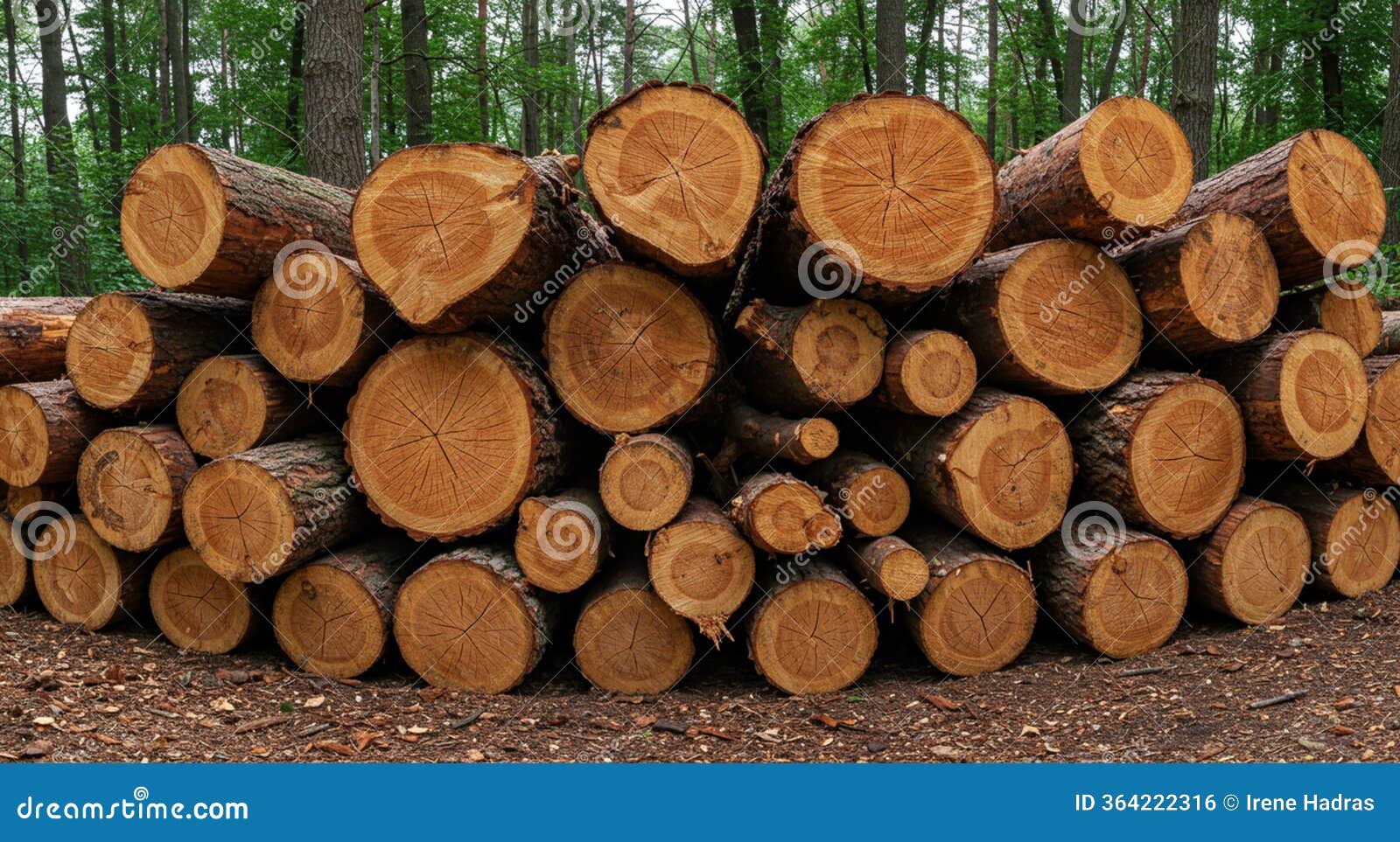 Stacked Logs From Rainforest Deforestation Royalty-Free Stock Photo ...