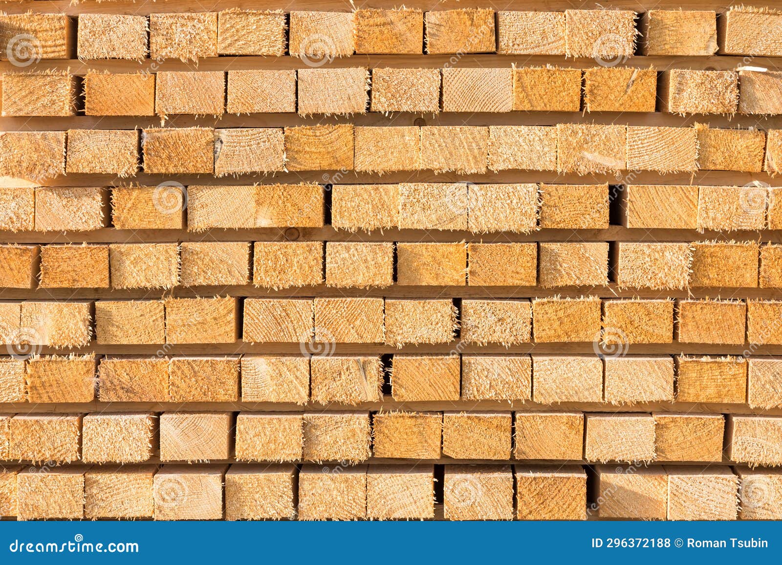 Stacked lumber background stock photo. Image of panel - 296372188