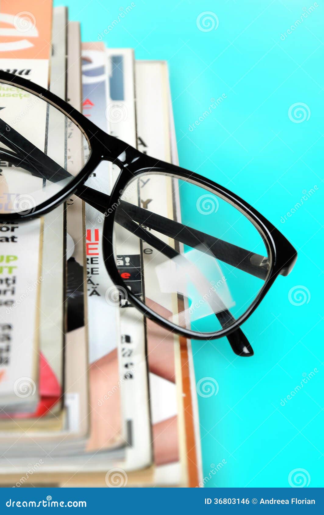 Stacked magazine stock photo. Image of literature, glasses - 36803146