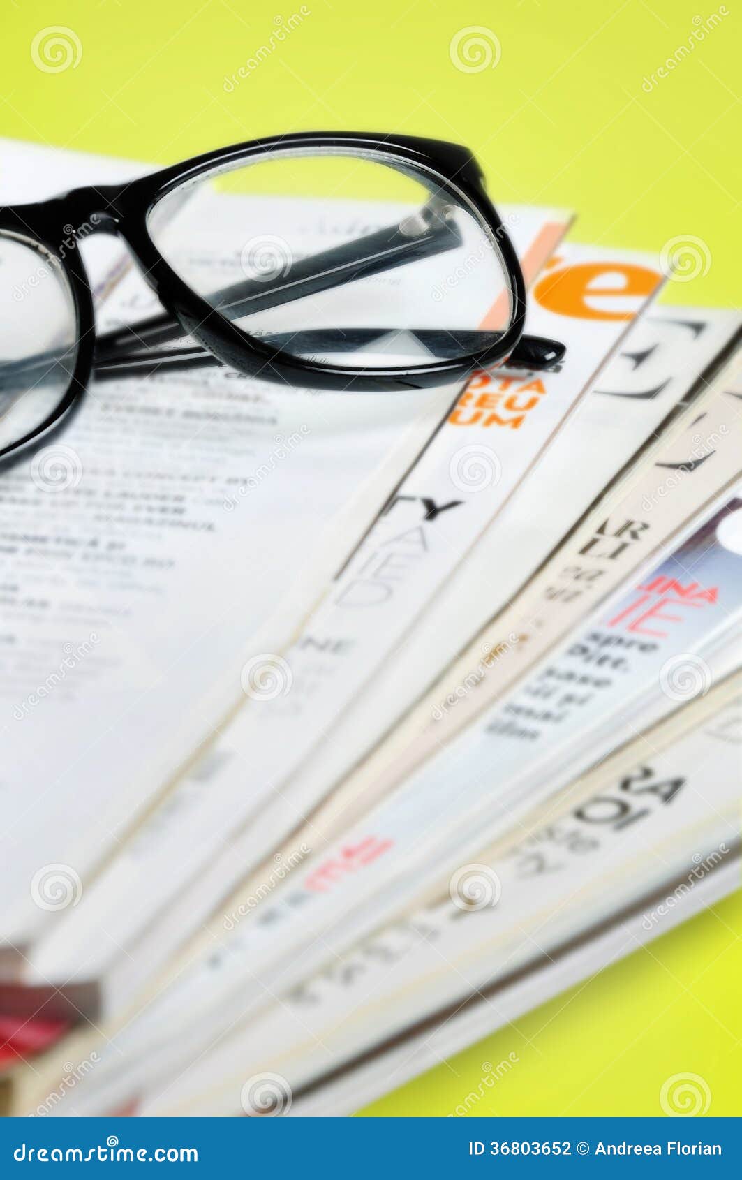 Stacked magazines stock photo. Image of correspondence - 36803652