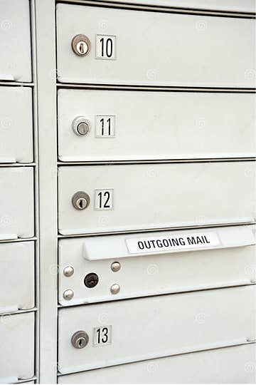 Stacked Mailboxes stock image. Image of incoming, deposit - 11000983
