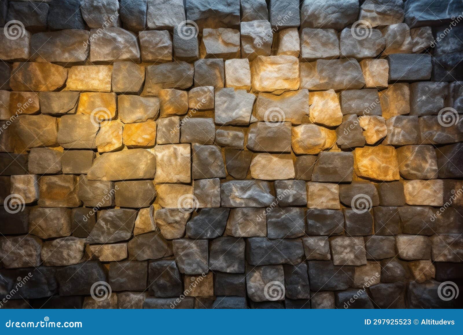 Stacked Marble Stone Wall Under Dim Light Stock Image - Image of ...