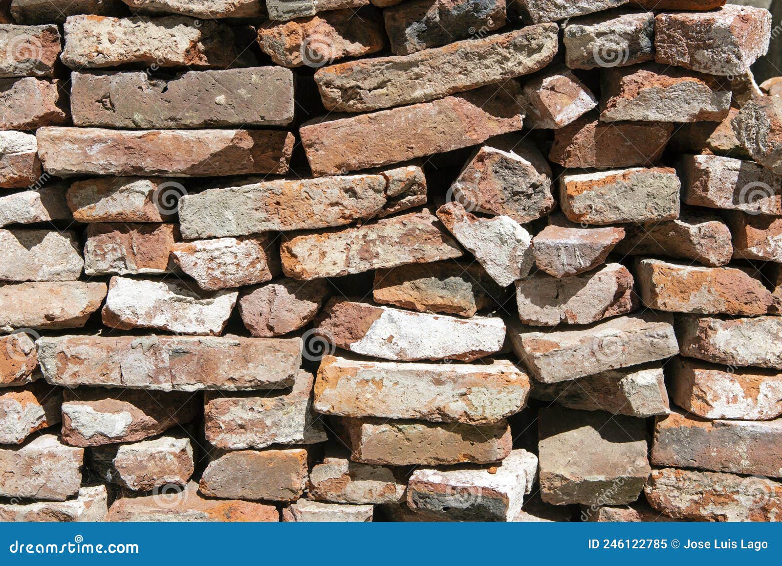 Stacked Massive Bricks. Background or Texture Concept Stock Image ...