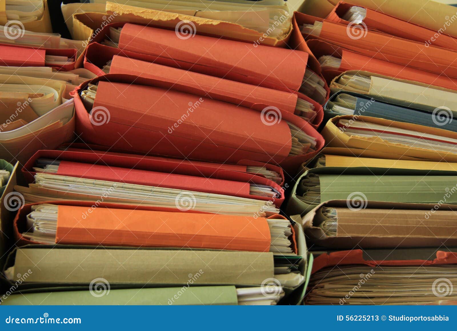 Stacked office files stock image. Image of stack, cardboard - 56225213