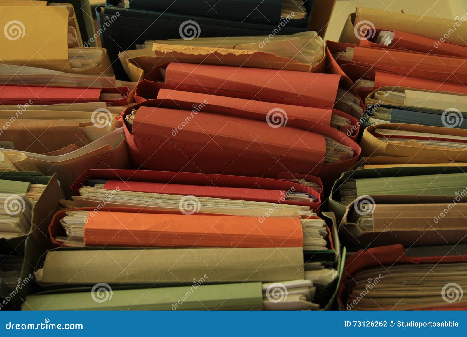 Stacked office files stock photo. Image of file, paper - 73126262