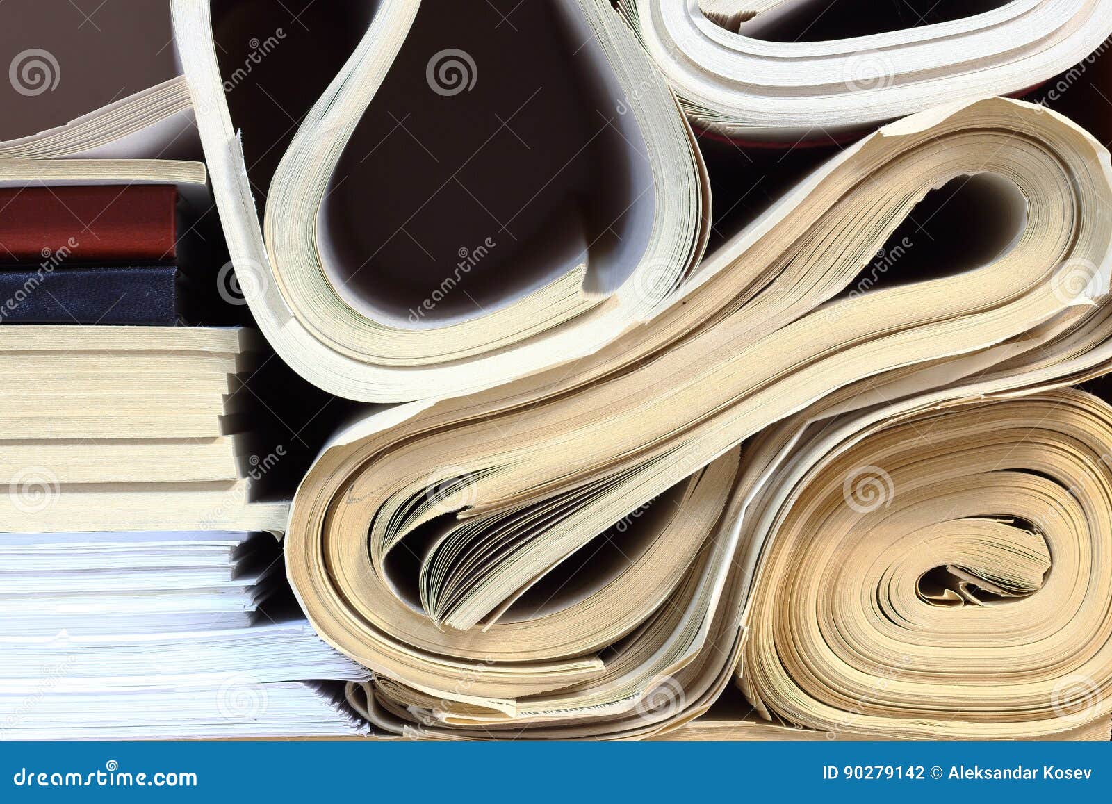 Stacked office papers stock photo. Image of file, organize - 90279142