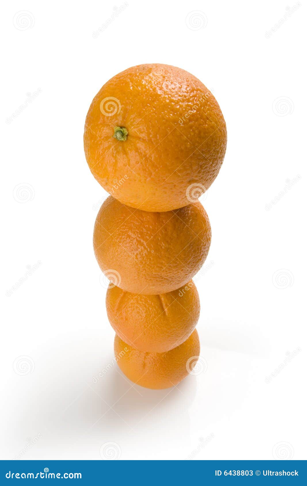 Stacked Oranges stock image. Image of natural, isolated - 6438803