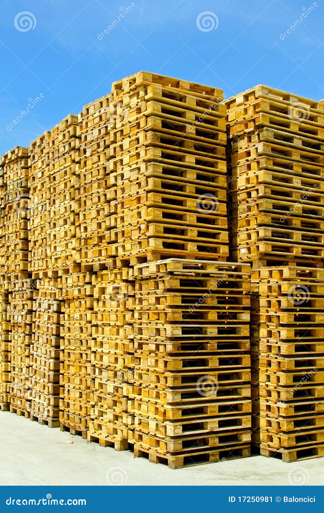 Stacked pallets stock image. Image of stack, wooden, pallets - 17250981