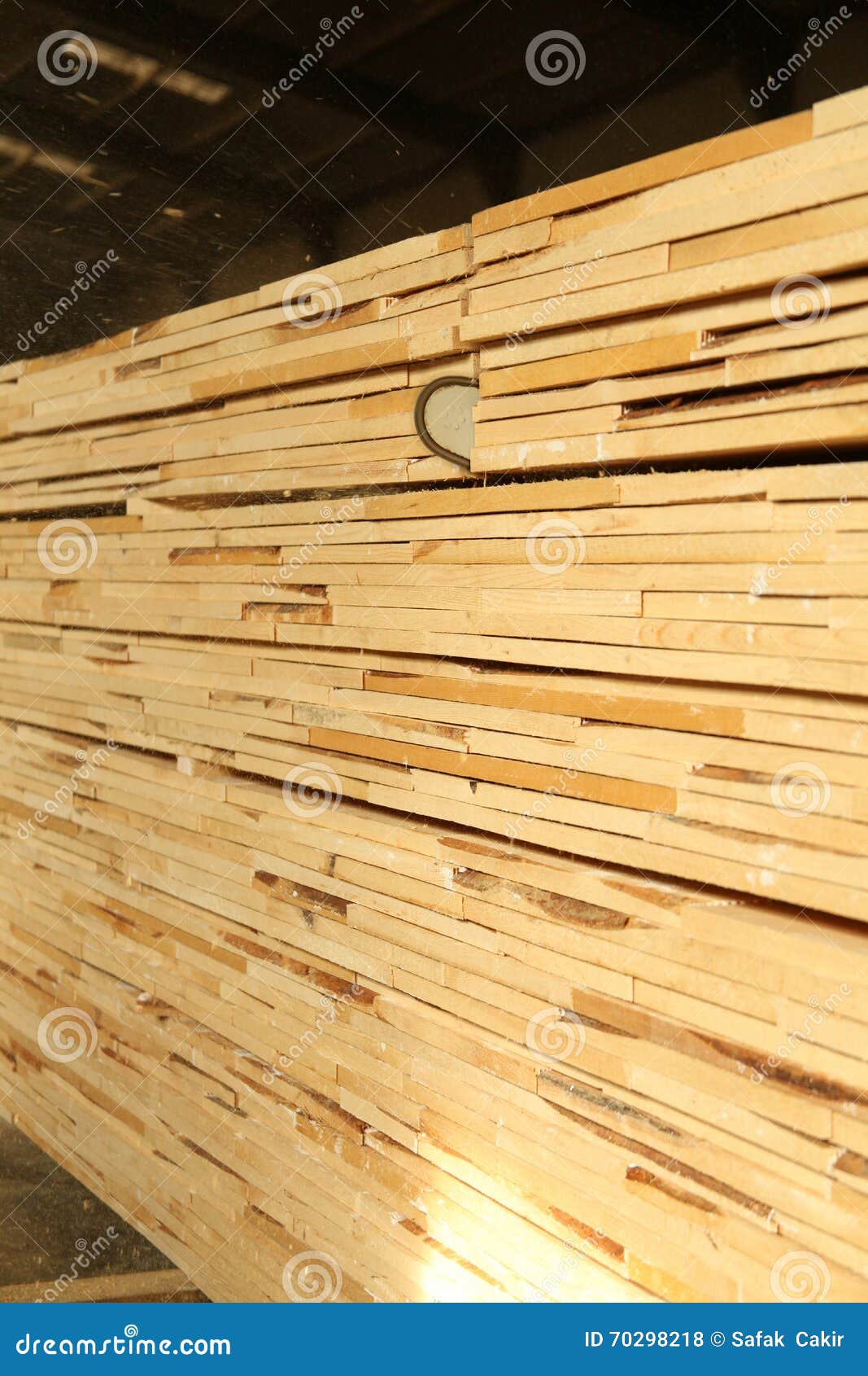 Stacked Pallets of Construction Lumber Stock Photo - Image of grain ...