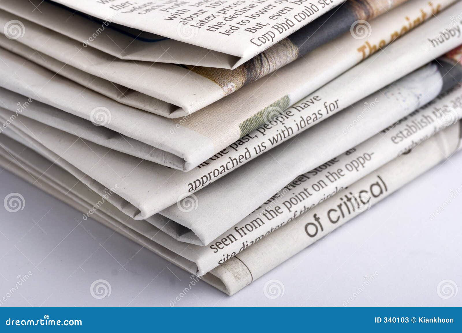 Stacked Paper stock image. Image of isolated, pile, papers - 340103