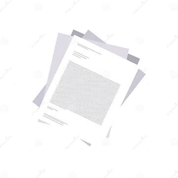 Stacked Paper Sheets with Text Stock Vector - Illustration of ...