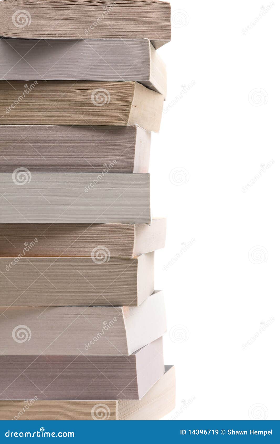 Stacked paperback books stock image. Image of education - 14396719