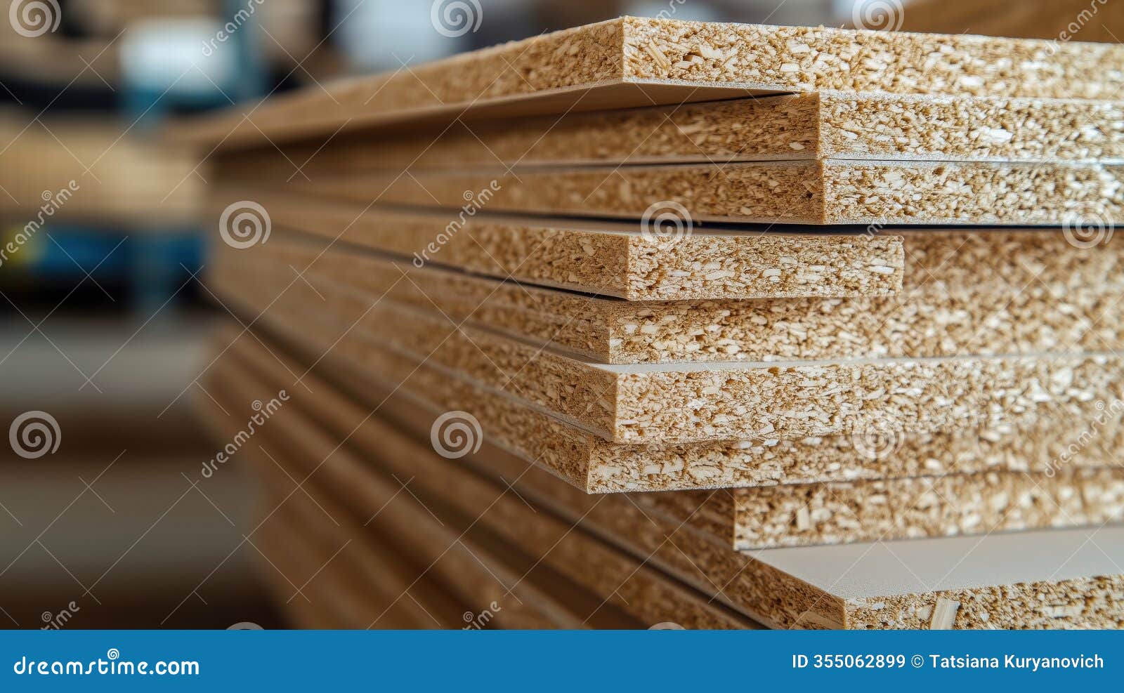 Stacked Particle Boards, Wood Material, Construction Use Stock Image ...